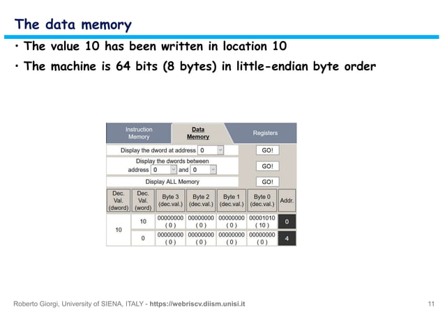 WebRISC-V A web-based educational simulator for visualising RISC-V pipeline content at runtime | PDF
