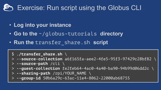 Introduction to Research Automation with Globus | PDF