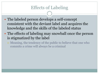 Labeling theory | PPTX