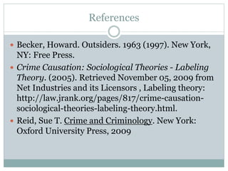 Labeling theory | PPTX