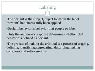 Labeling theory | PPTX