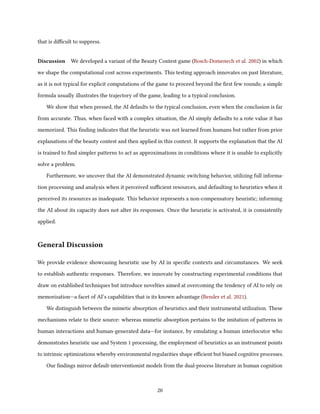 Heuristic Reasoning in AI: Instrumental Use and Mimetic Absorption | PDF
