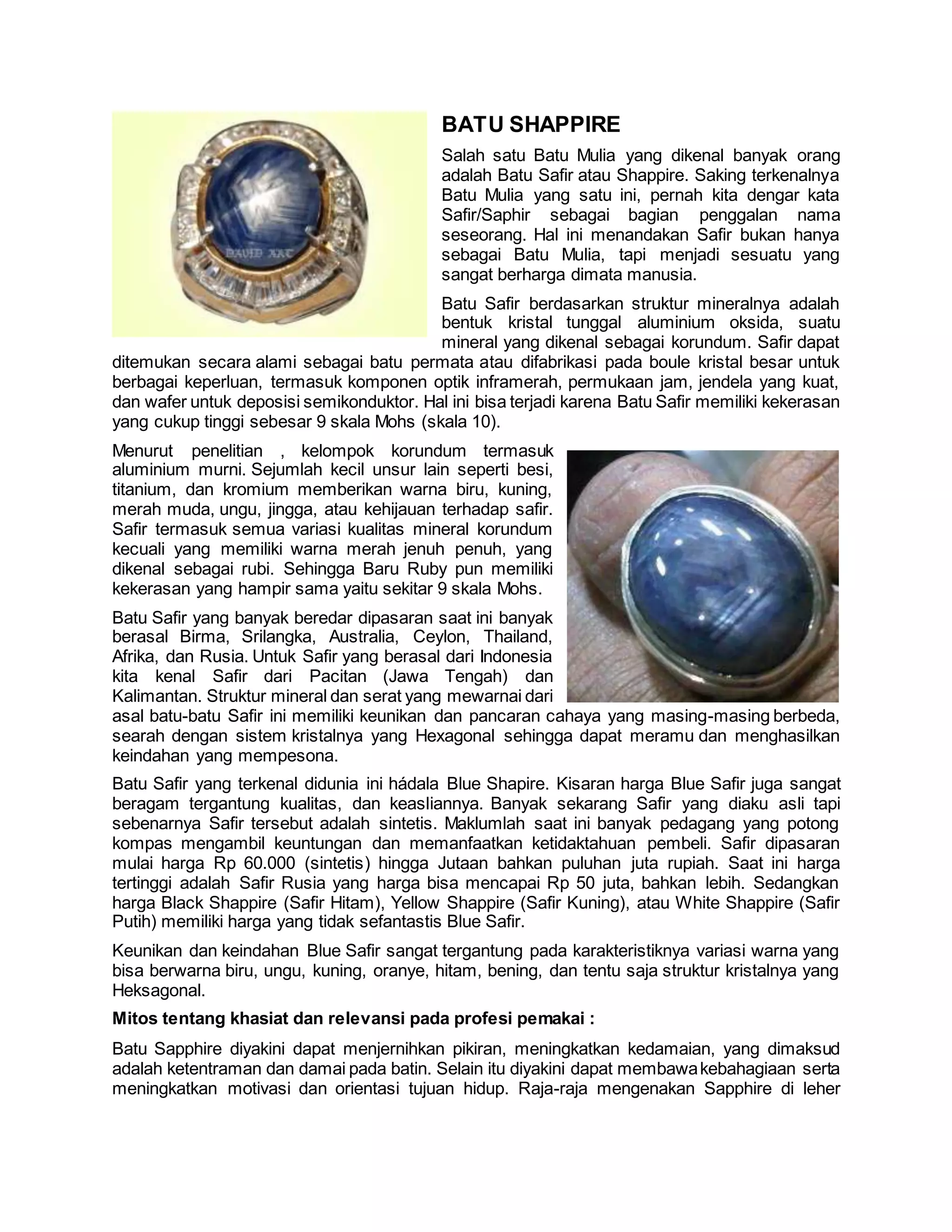 Gemstone Indonesia | PDF