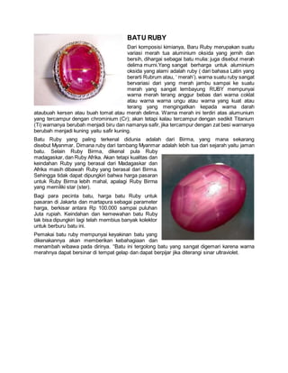 Gemstone Indonesia | PDF