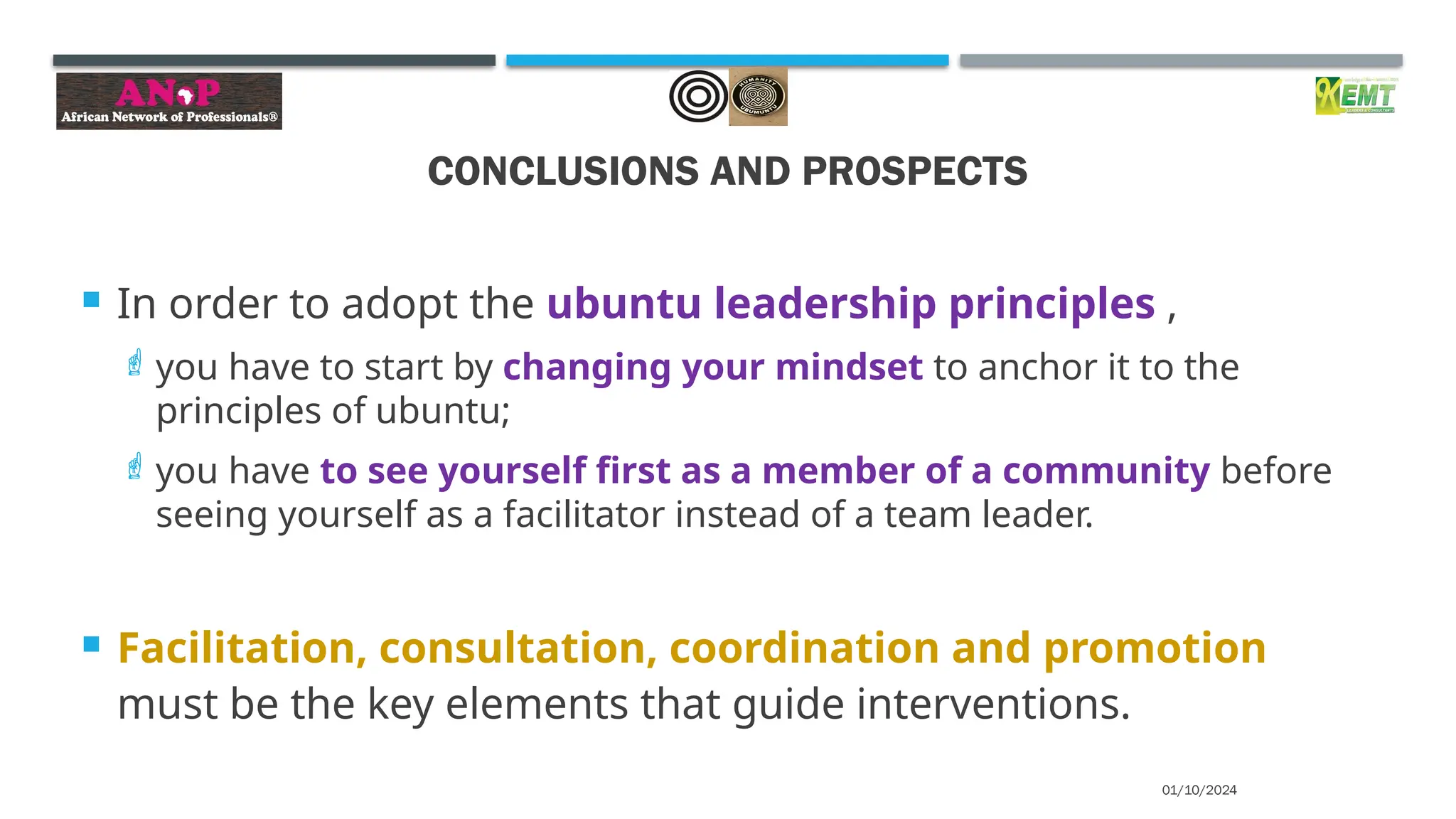 African Ubuntu Leadership Style - ANoP Webinar | PPSX