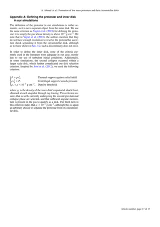 Formation of low mass protostars and their circumstellar disks | PDF