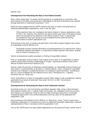 Law360 - How Duty Of Candor Figures In USPTO AI Ethics Guidance | PDF