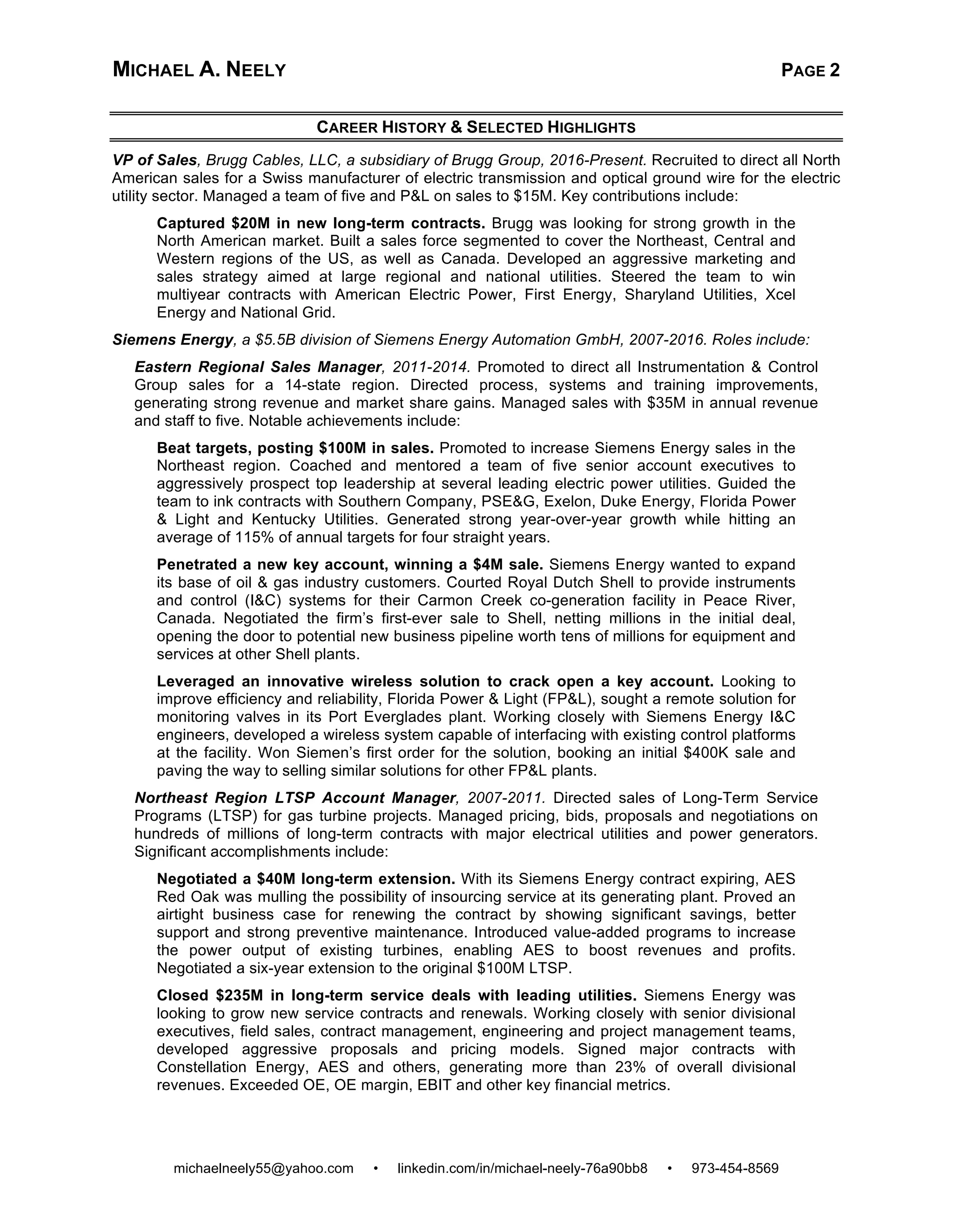 Neely, Mike EXPANDED RESUME | PDF | Business Utilities | Business