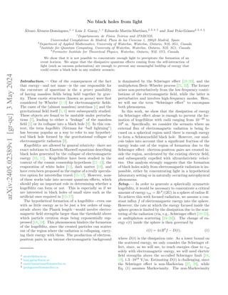 No black holes from light einstein general relativity | PDF