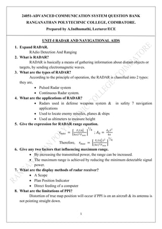 advanced communication-system | PDF