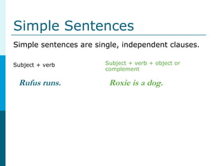 phrases, clauses, sentence structure | PPT