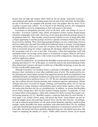 Locomotion as Manipulation with ReachBot | PDF