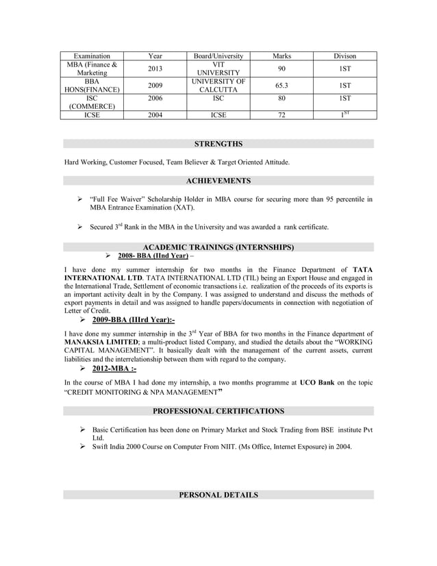 Ankita dutta-Resume | PDF