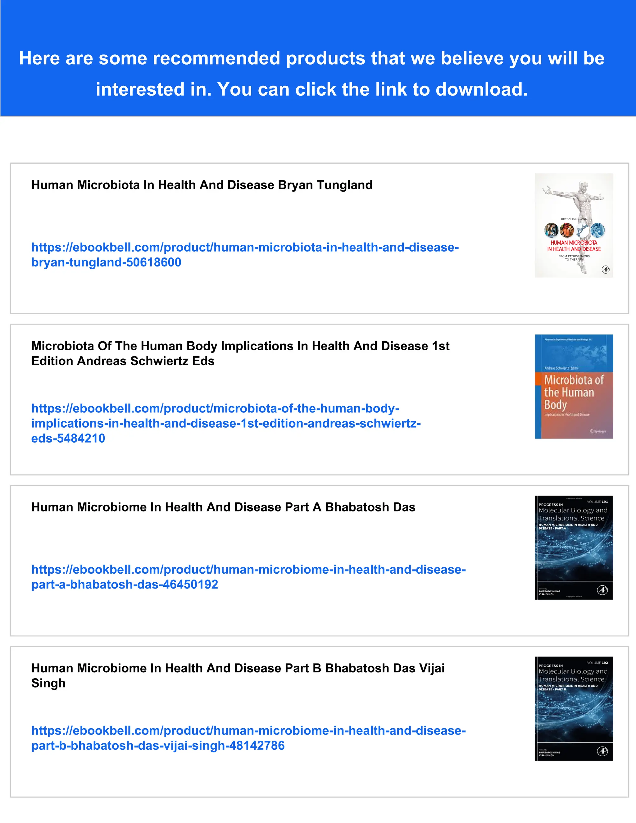 Human Microbiota In Health And Disease From Pathogenesis To Therapy ...