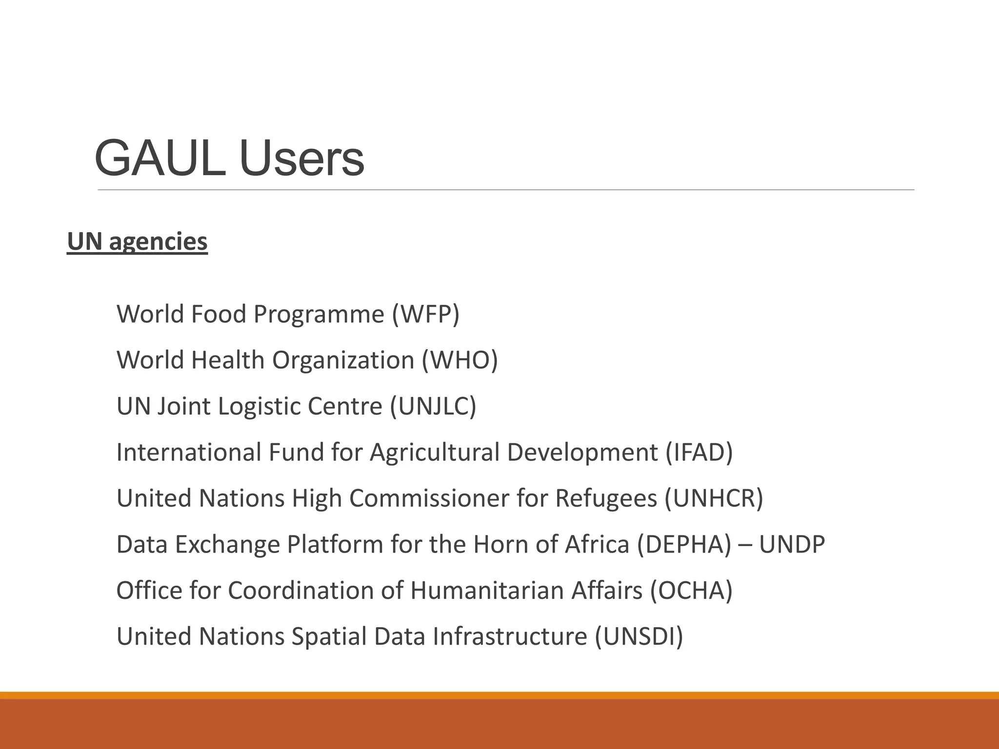 " The Global Administrative Unit Layers (GAUL) BASIC CONCEPTS" | PPT
