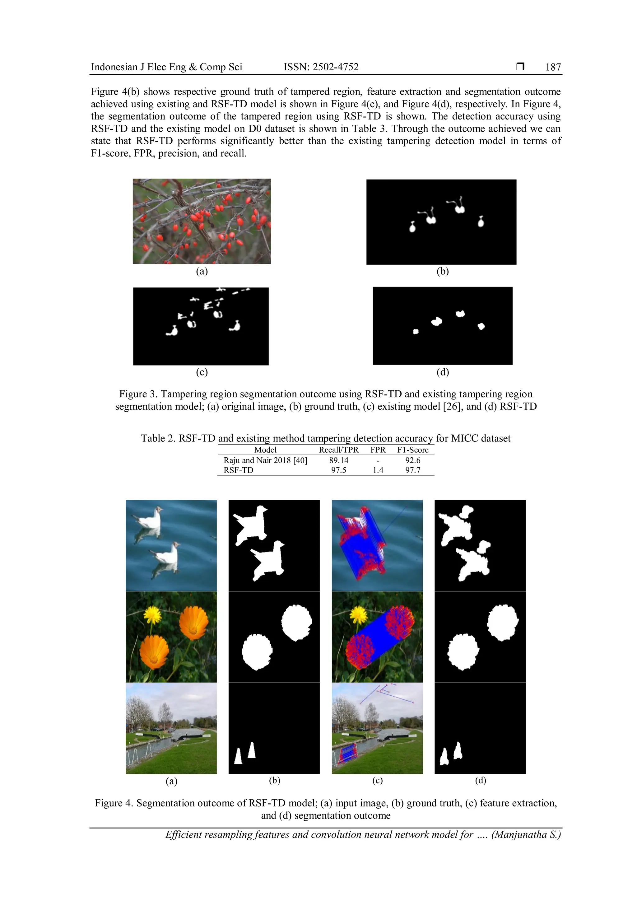 Efficient Resampling Features And Convolution Neural Network Model For
