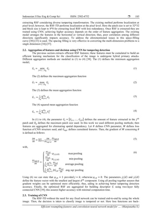 Efficient resampling features and convolution neural network model for image forgery detection | PDF