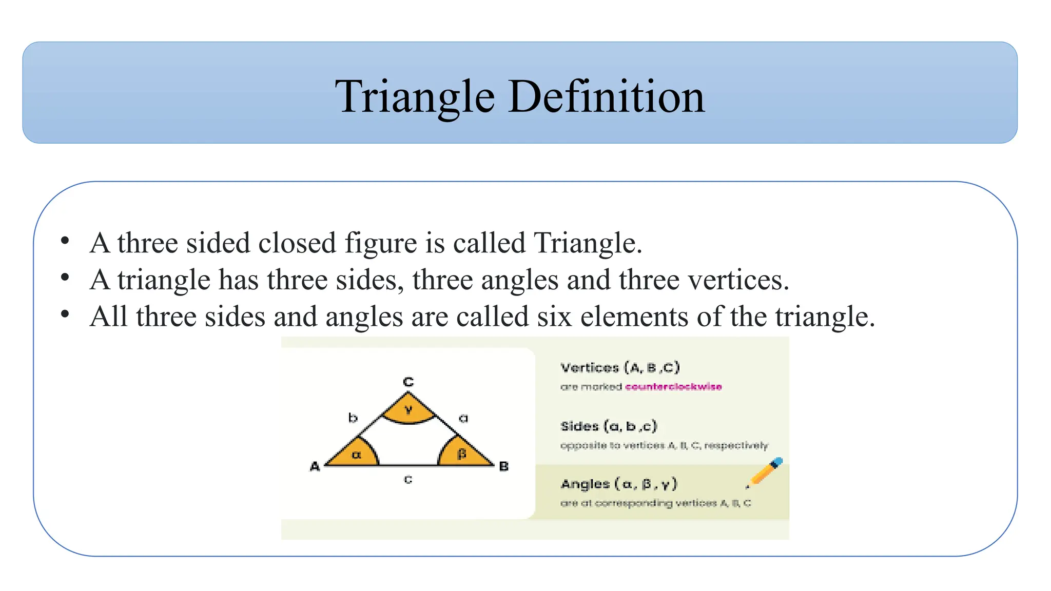 Triangle and its types and their properties | PPTX