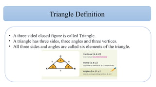 Triangle and its types and their properties | PPTX