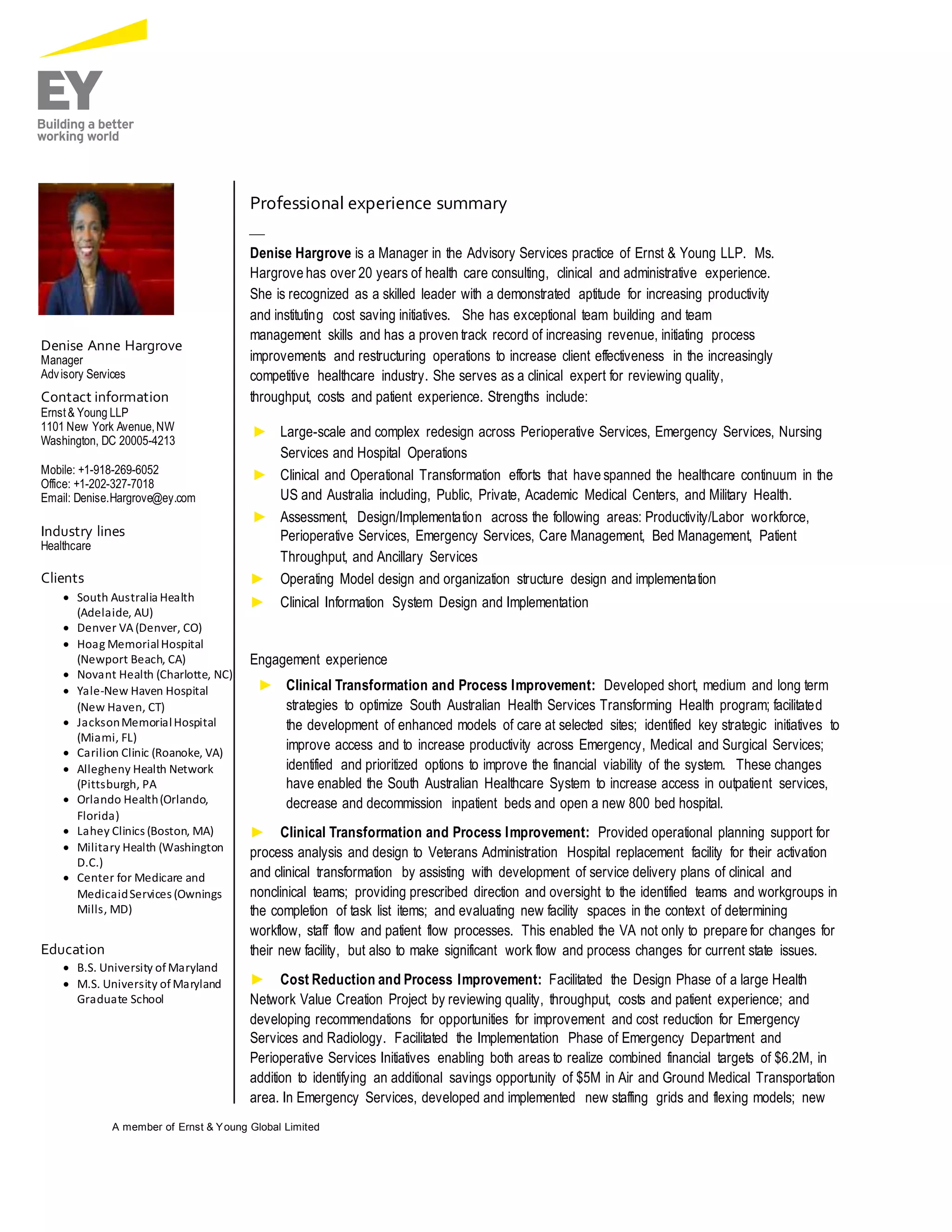 Advisory_EY CV Draft DeniseHargrove | DOCX