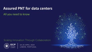 Assured PNT for data centers: All you need to know | PDF