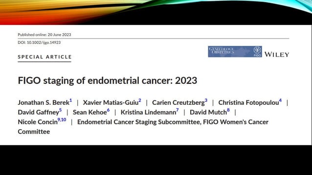 24082024 FIGO FOGSI HYD ENDOMETRIAL CANCER – EARLY DIAGNOSIS AND ...