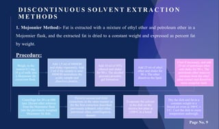 GENERAL METHOD FOR ANALYSIS OF LIPIDS IN FOOD PRODUCTS | PPTX