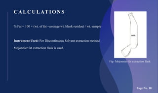 GENERAL METHOD FOR ANALYSIS OF LIPIDS IN FOOD PRODUCTS | PPTX