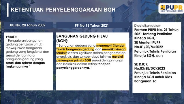 MENUJU NET ZERO EMISSION MELALUI PENYELENGGARAAN BANGUNAN GEDUNG HIJAU (BGH) DAN BANGUNAN GEDUNG ...