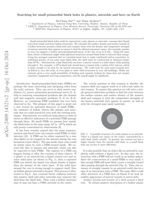 Searching for small primordial black holes in planets, asteroids and ...