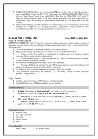 tausif alam resume | PDF