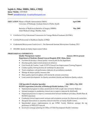 SGP Resume-2015 | PDF