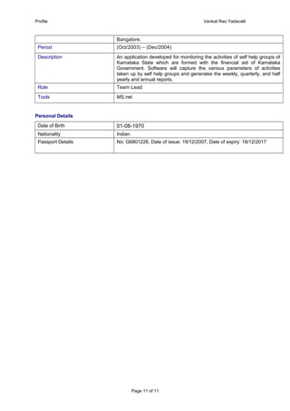 Profile-Venkat-Rao-Yadavalli | DOC