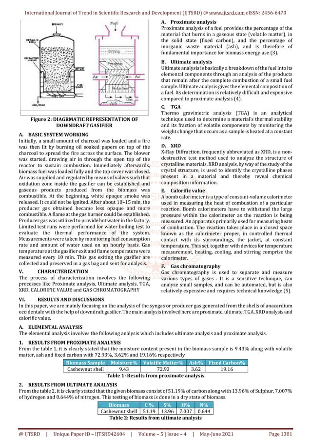 Generation of Syngas using Anacardium Occidentale | PDF