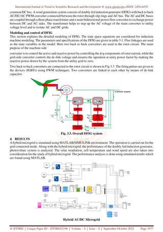 Power Quality Enhancement Techniques in Hybrid AC DC Microgrid Analysis and Implementation | PDF