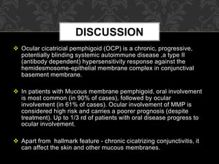 Late Ocular Presentation In A Case Of Cicatricial Pemphigoid | PPTX ...