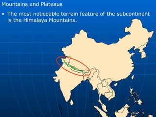 24.1 - South Asia Landforms and Resources | PPT