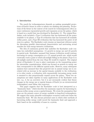 Projections of Earth’s Technosphere: Luminosity and Mass as Limits to ...