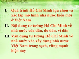slide bài giảng tthcm tư tưởng hồ chí minh về nhà nước của dân, do dân, vì dân | PDF