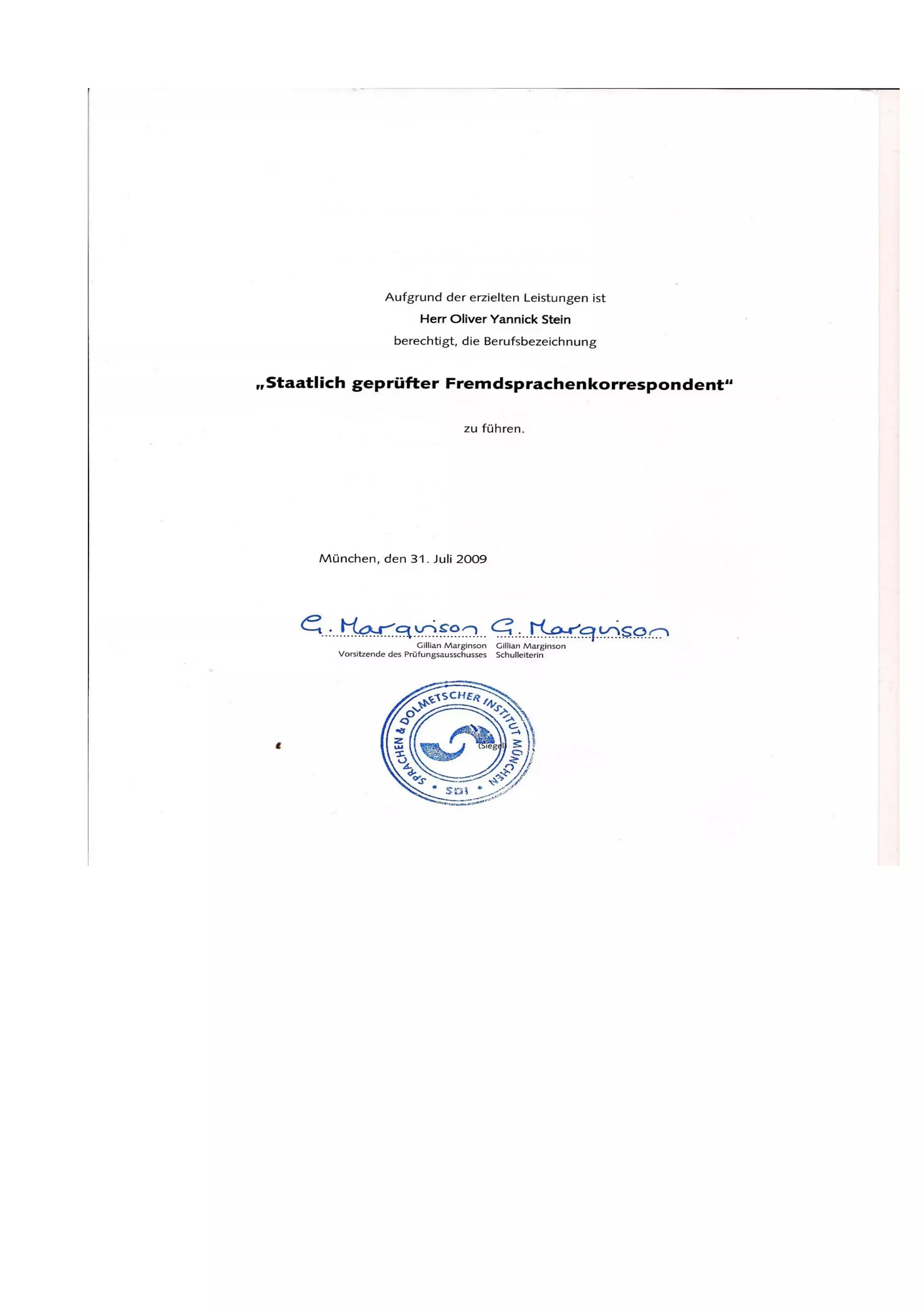 Resume incl Documents and Translation | PDF