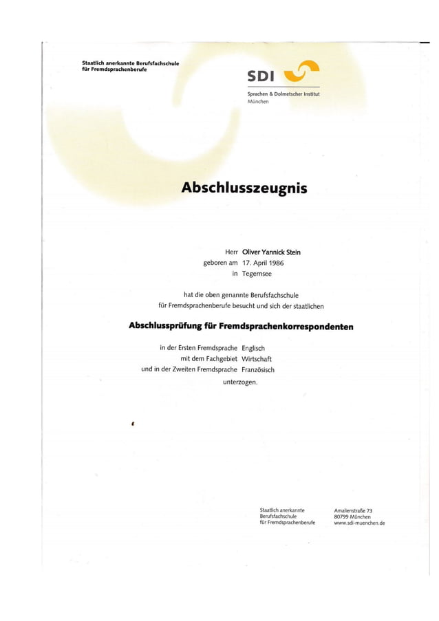 Resume incl Documents and Translation | PDF