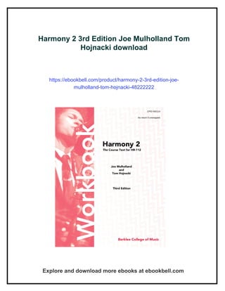 Harmony 2 3rd Edition Joe Mulholland Tom Hojnacki | PDF