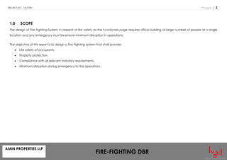 Comprehensive Fire-Fighting Design Brief Report for Office Building ...