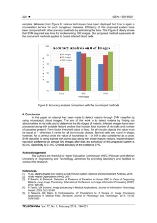 Blood image analysis to detect malaria using filtering image edges and classification | PDF