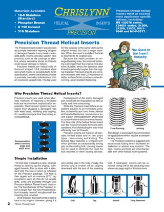 Chrislynn Threaded Inserts - Precision | PDF | Jewelry Making | Arts ...