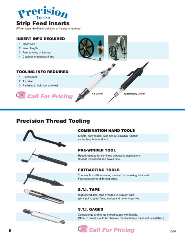 Chrislynn Threaded Inserts - Precision | PDF