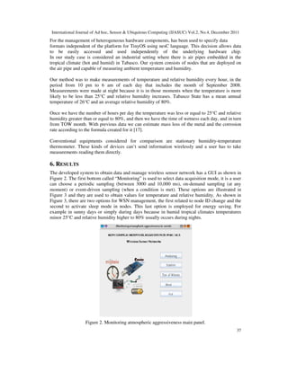 A WIRELESS SENSOR NETWORK FOR MONITORING ATMOSPHERIC AGGRESSIVENESS IN METALS | PDF | Indoor ...