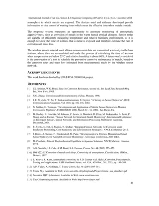 A WIRELESS SENSOR NETWORK FOR MONITORING ATMOSPHERIC AGGRESSIVENESS IN METALS | PDF | Indoor ...