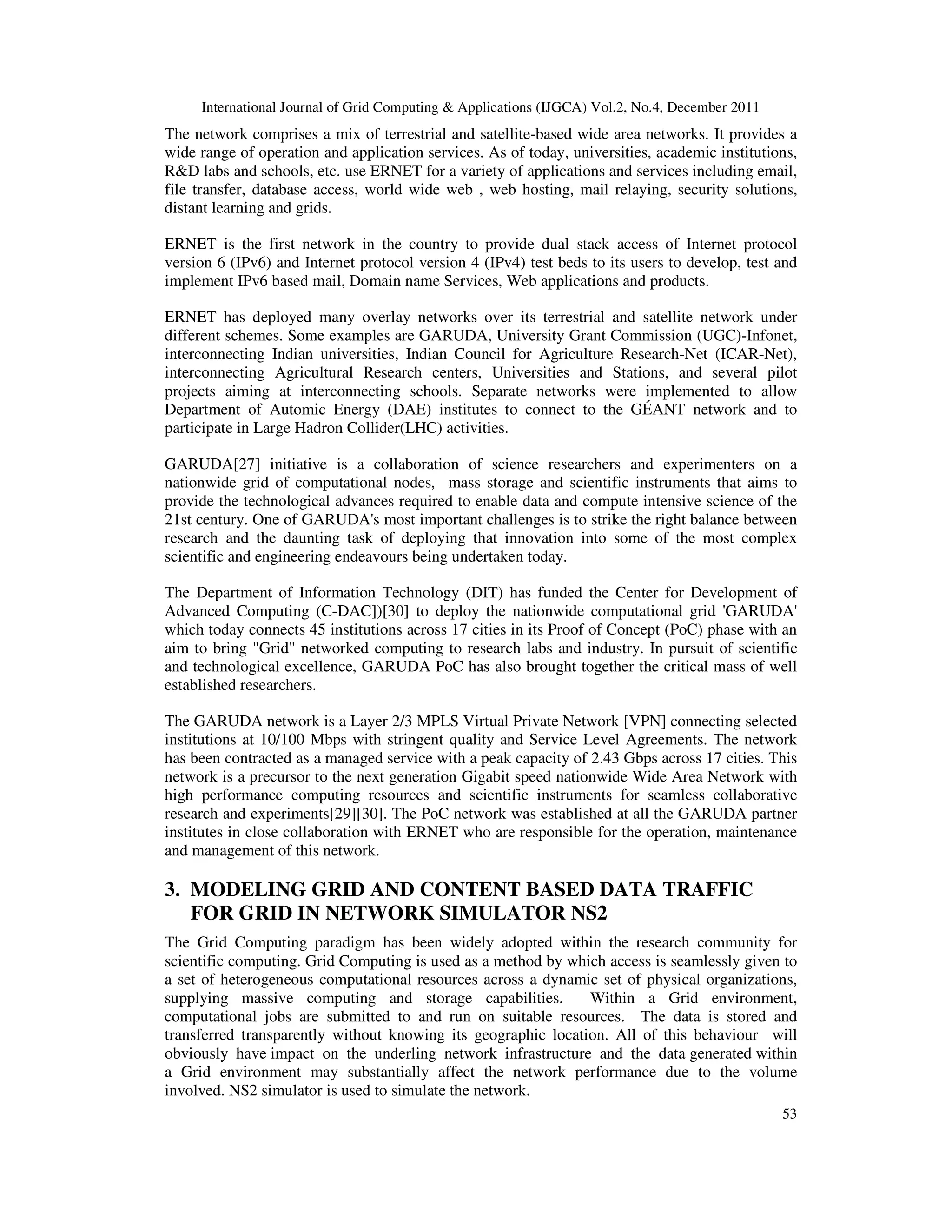 CONTENT BASED DATA TRANSFER MECHANISM FOR EFFICIENT BULK DATA TRANSFER IN GRID COMPUTING ...