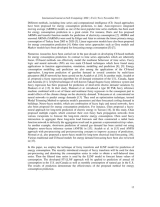 FORECASTING ENERGY CONSUMPTION USING FUZZY TRANSFORM AND LOCAL LINEAR NEURO FUZZY MODELS | PDF